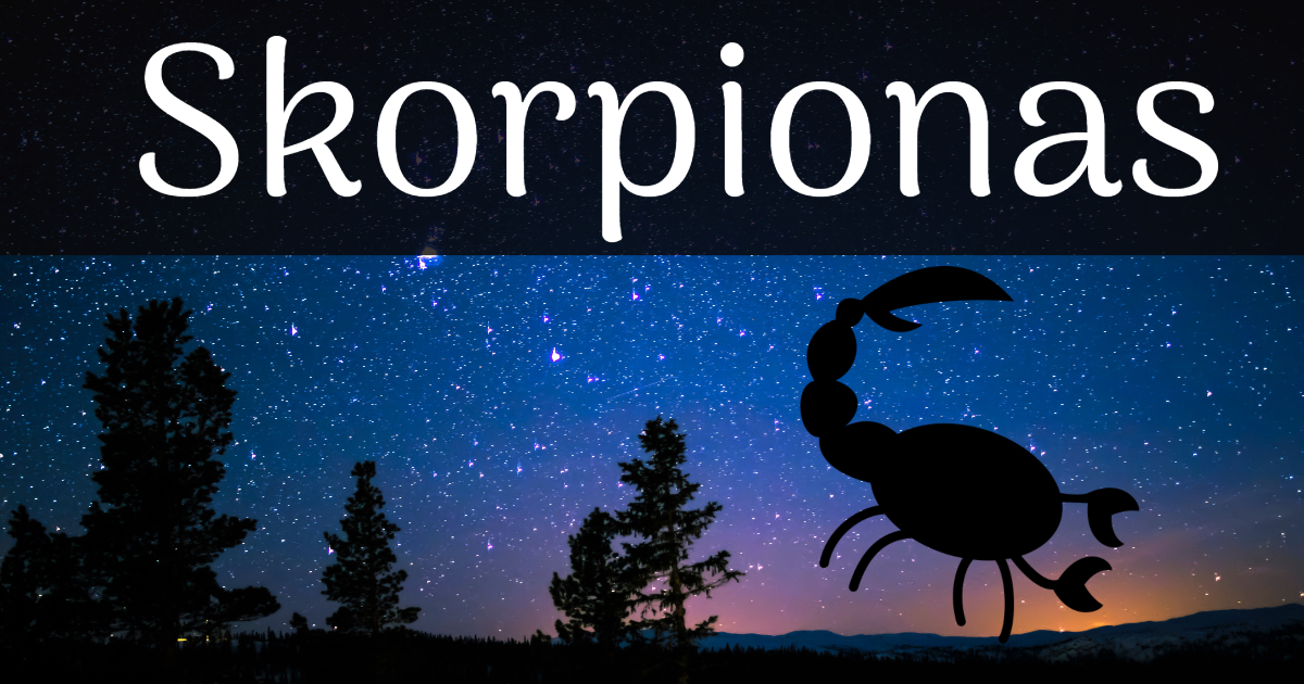 Dienos horoskopas - Skorpionui | DienosHoroskopai.lt